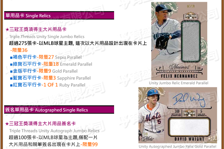 2014 MLB Topps Triple Threads