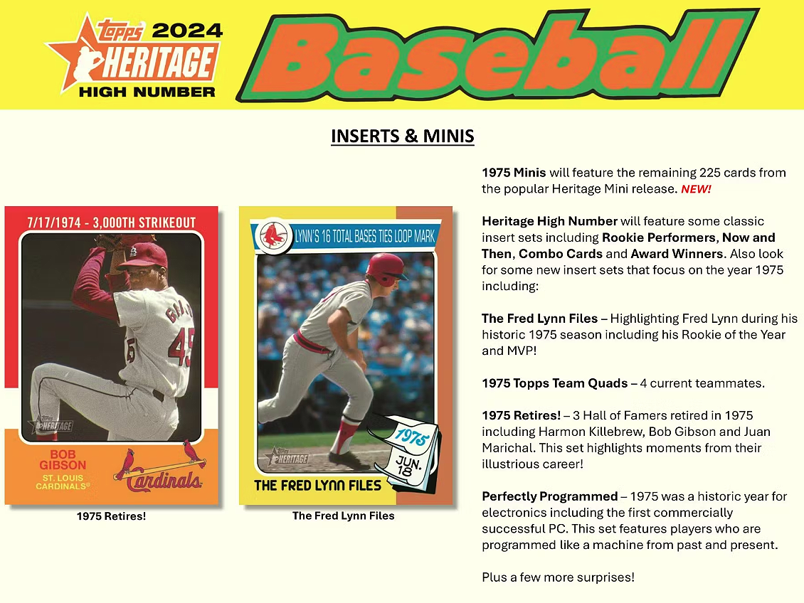 2024 MLB Topps Heritage High Number