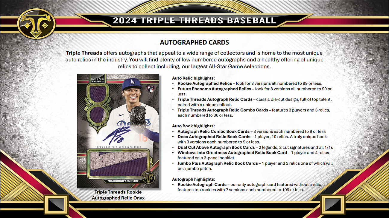 2024 MLB Topps Triple Threads