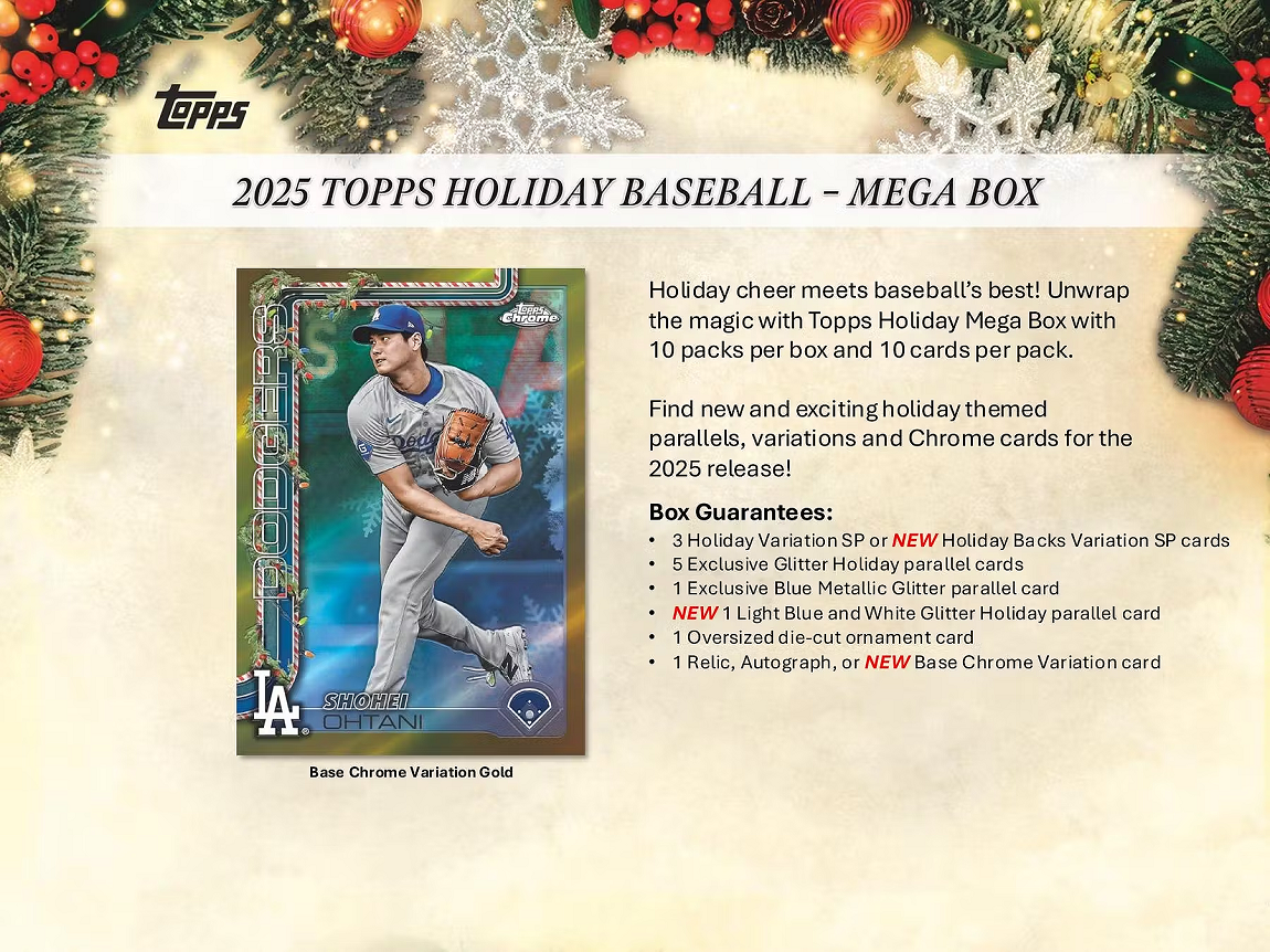 2025 MLB Topps Holiday Mega Box
