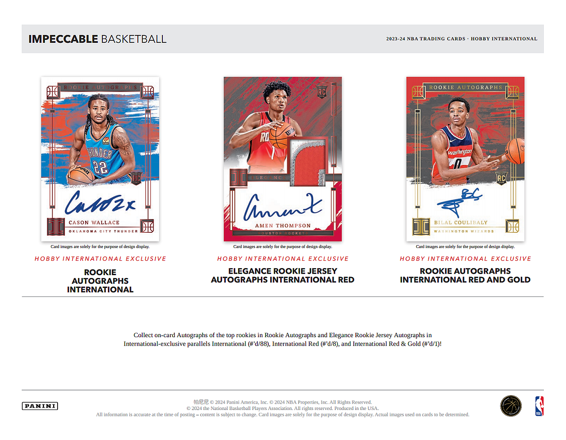 2023-24 NBA Panini Impeccable Hobby International