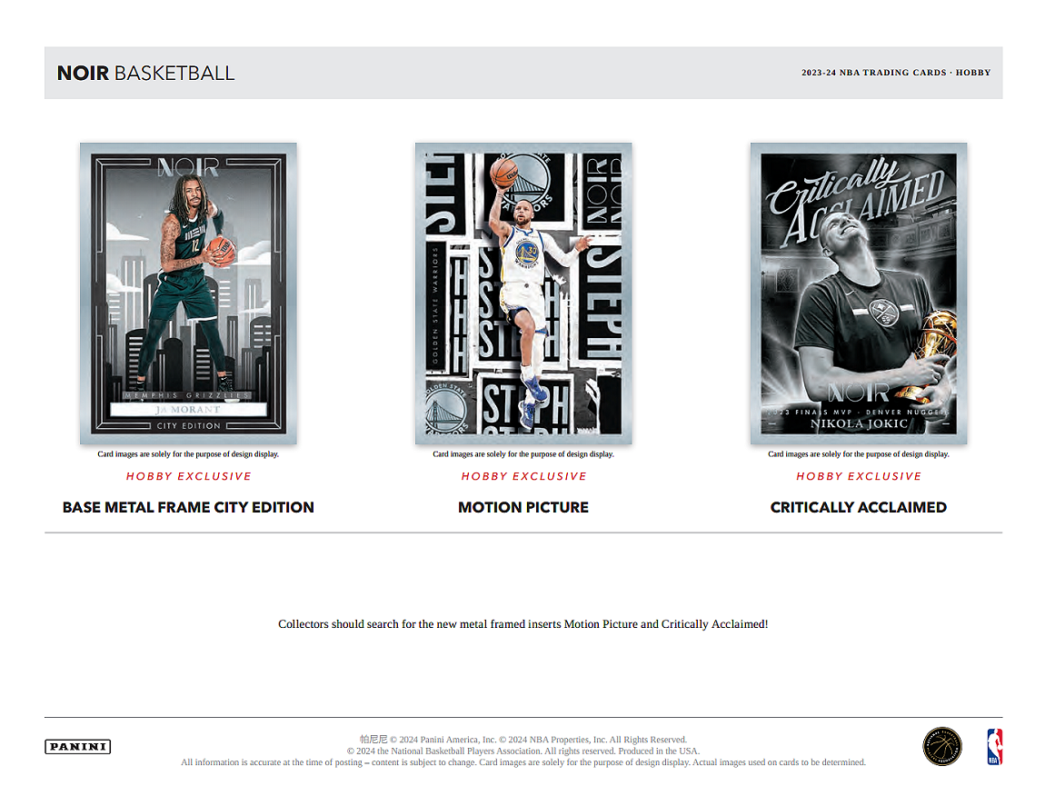 2023-24 NBA Panini Noir