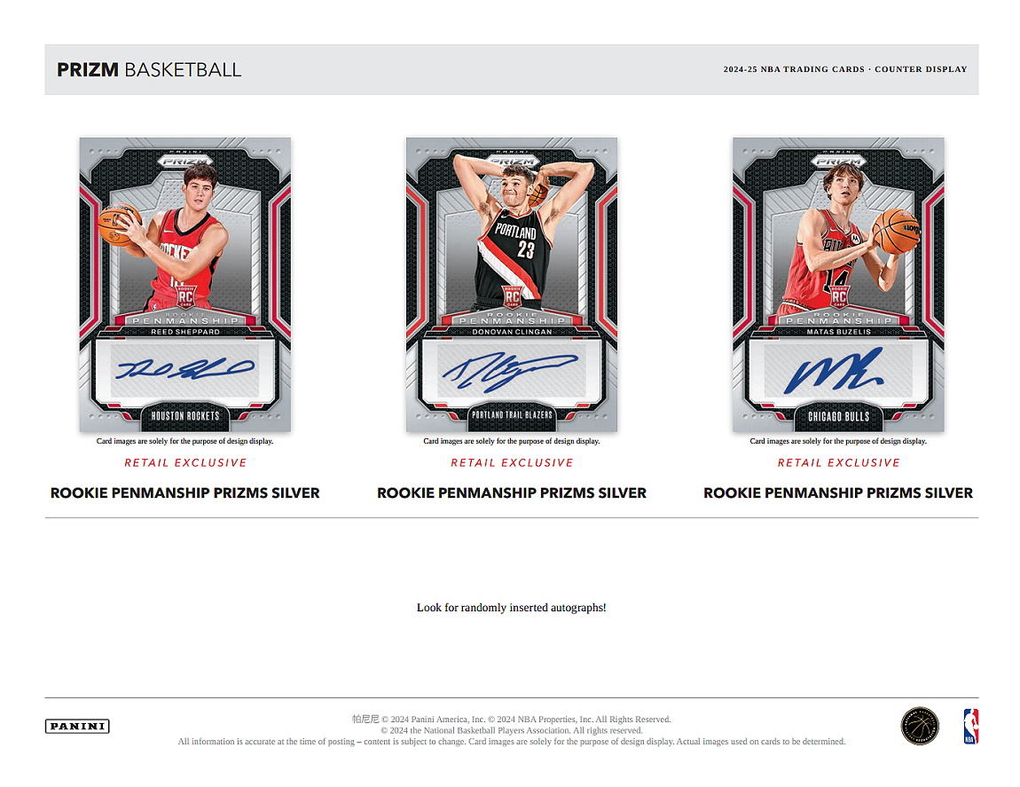 2024-25 NBA Panini Prizm Counter Display