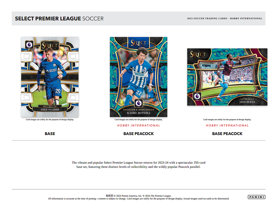 2023-24 Panini Select Premier League Soccer Hobby International