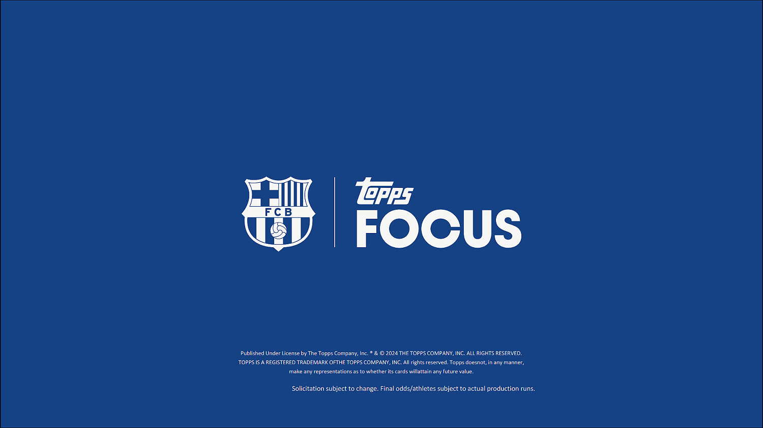 2023-24 Topps Focus FC Barcelona